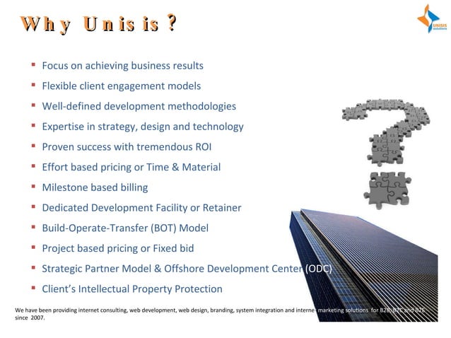Unisis company profile | PPT