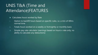 Unis software | PPT
