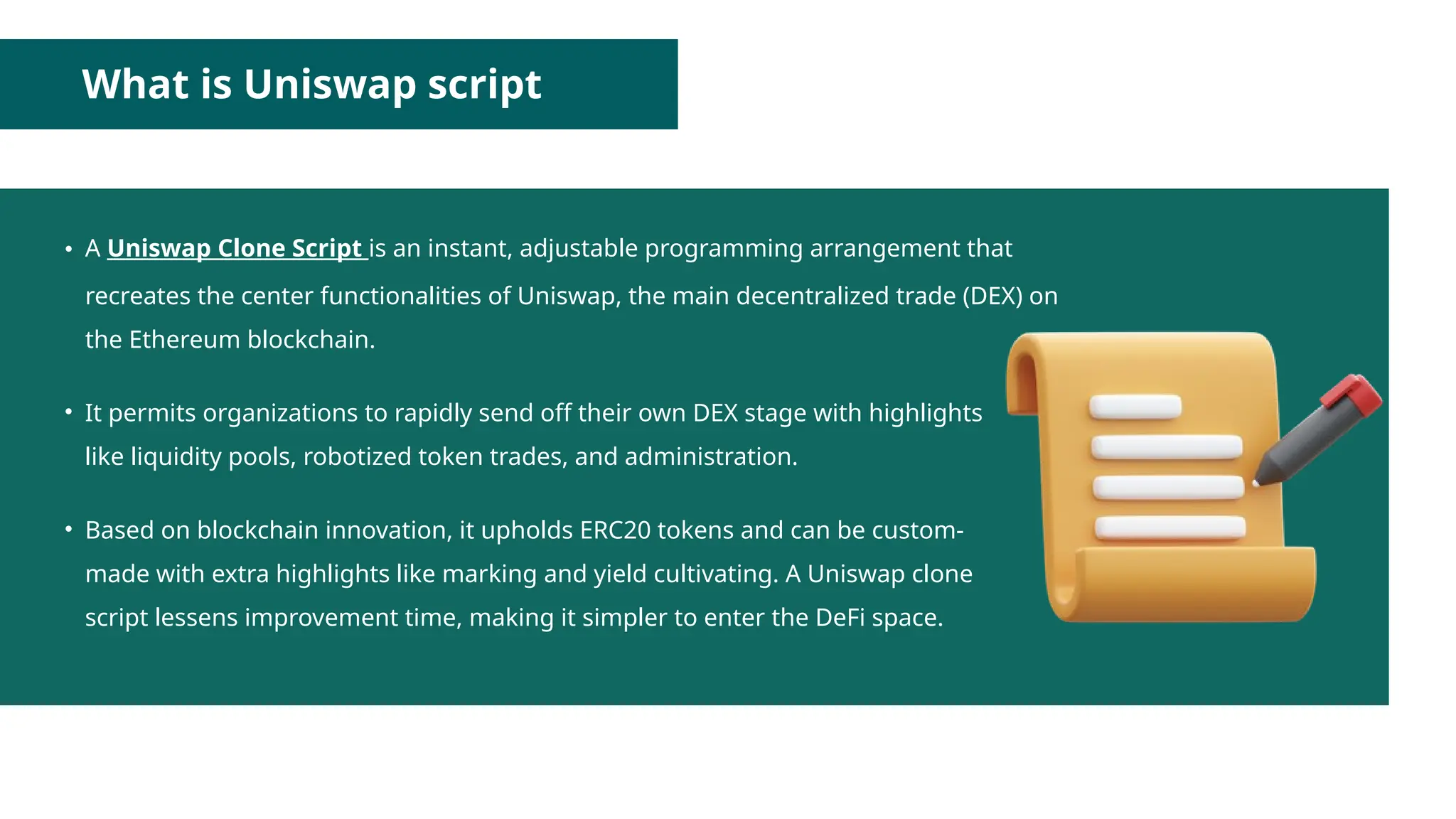Uniswap clone script - BlockchainX Explain.pptx