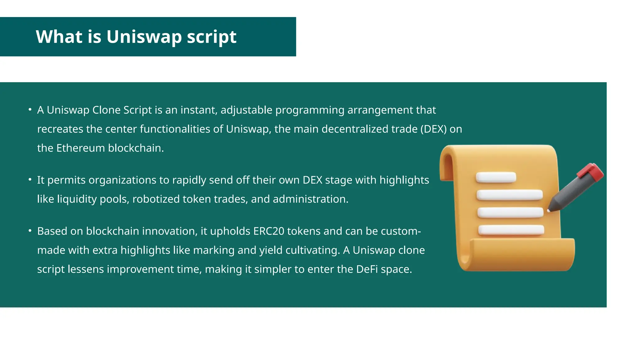 Uniswap clone script - BlockchainX Explain.pptx