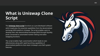 Uniswap Clone Script is the Future of Digital Finance | PPT