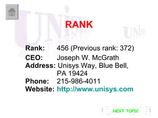 Unisys Corporation | PPT
