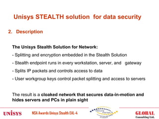 Unisys Stealth Black | PPTX | Information and Network Security | Computing