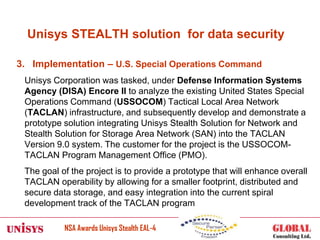Unisys Stealth Black | PPTX | Information and Network Security | Computing