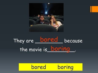 Unit 01 - exercises -ed -ing adjectives 4to | PPTX