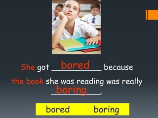 Unit 01 - exercises -ed -ing adjectives 4to | PPTX