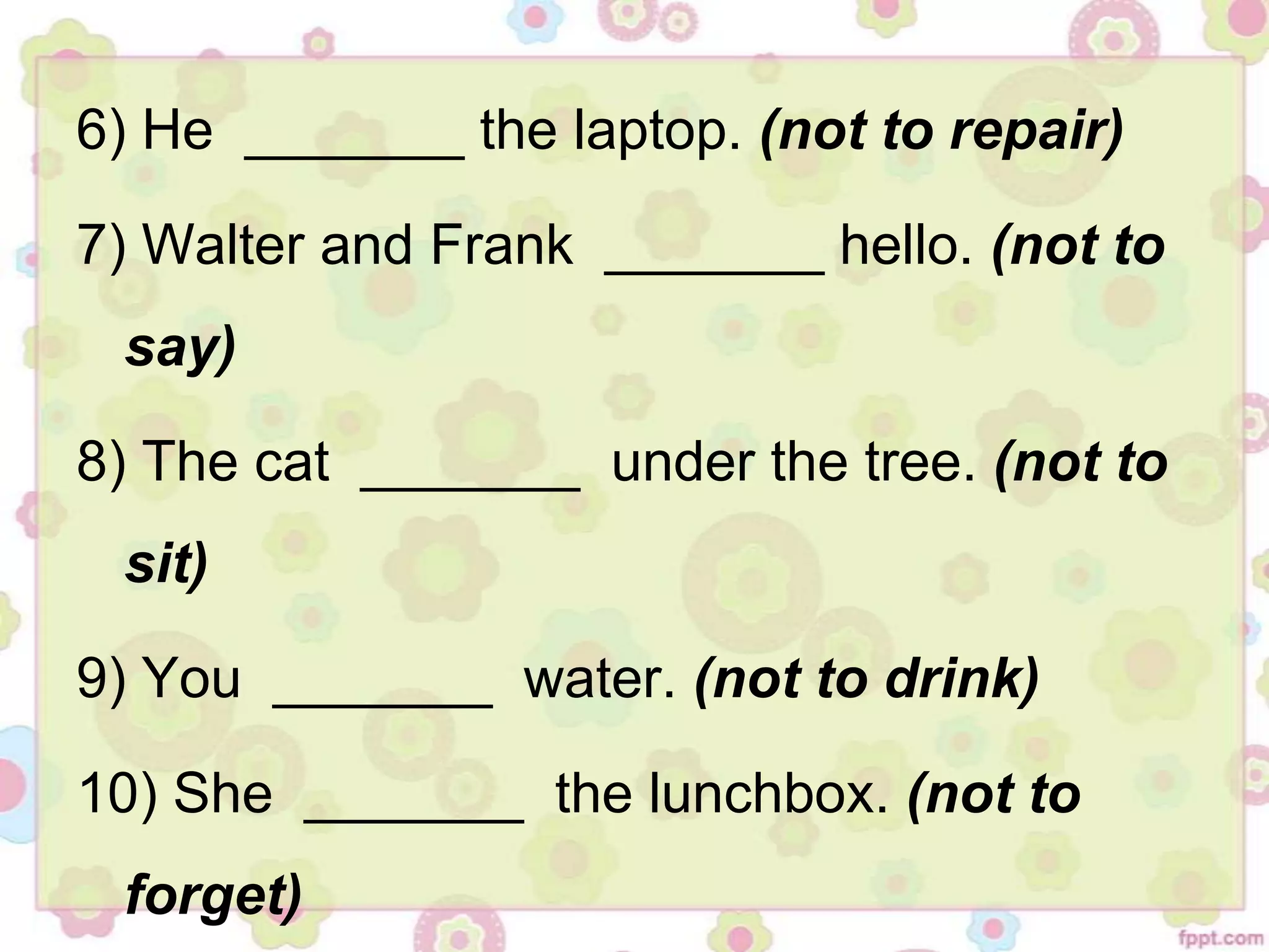 Unit 01 - present simple - exercises - 2do | PPTX