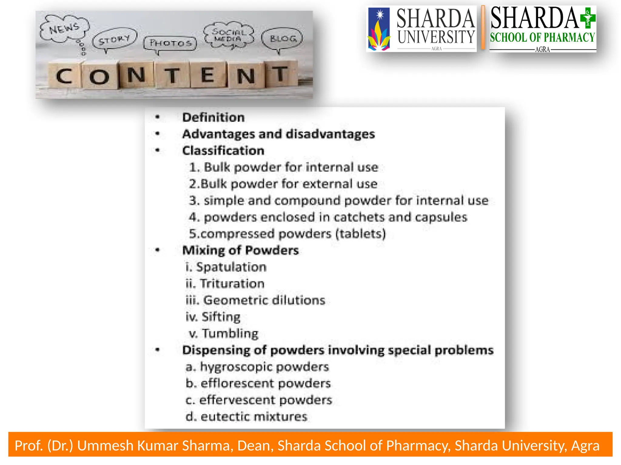 Powders: Definition, classification, advantages and disadvantages ...
