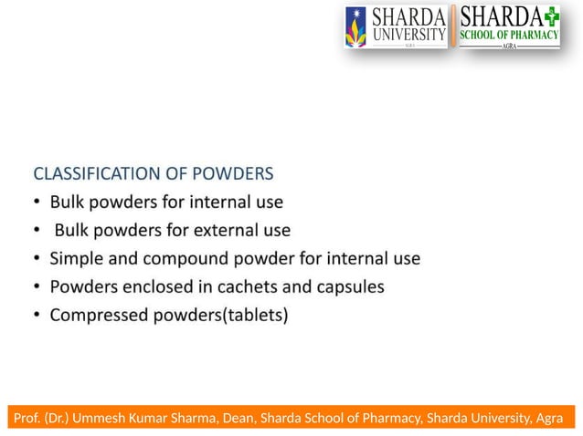 Powders: Definition, classification, advantages and disadvantages ...
