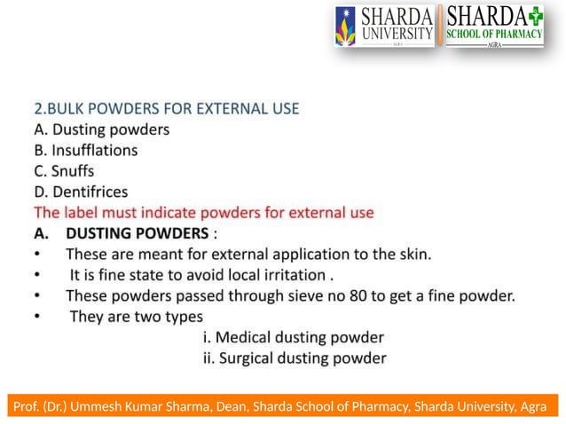 Powders: Definition, classification, advantages and disadvantages ...