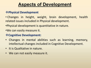 Unit 02 growth and development during childhood and adolescence-i | PPTX