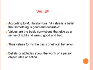 UNIT -02 VALUE SET.pptx | Education