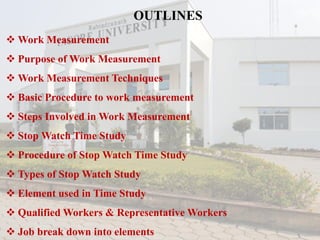 Work Measurement | PDF