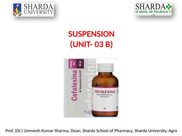 Biphasic liquids: Suspensions: Definition, advantages and disadvantages ...