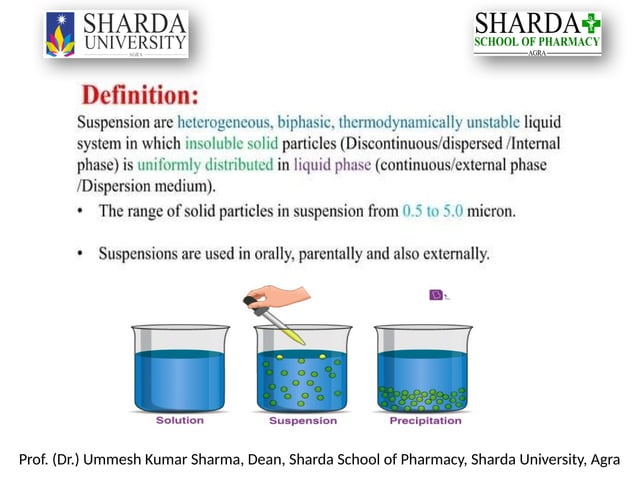 Biphasic liquids: Suspensions: Definition, advantages and disadvantages ...