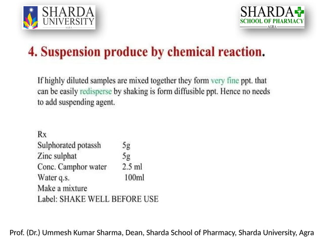 Biphasic liquids: Suspensions: Definition, advantages and disadvantages ...