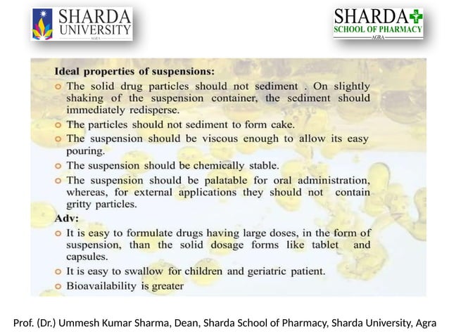 Biphasic liquids: Suspensions: Definition, advantages and disadvantages ...