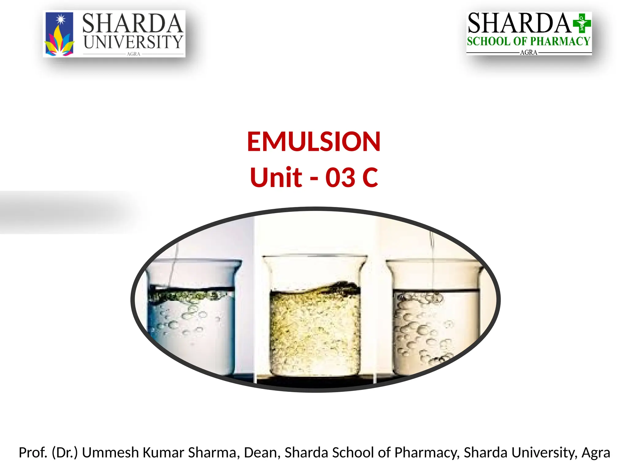 Biphasic liquids- Emulsions: Definition, classification, emulsifying ...