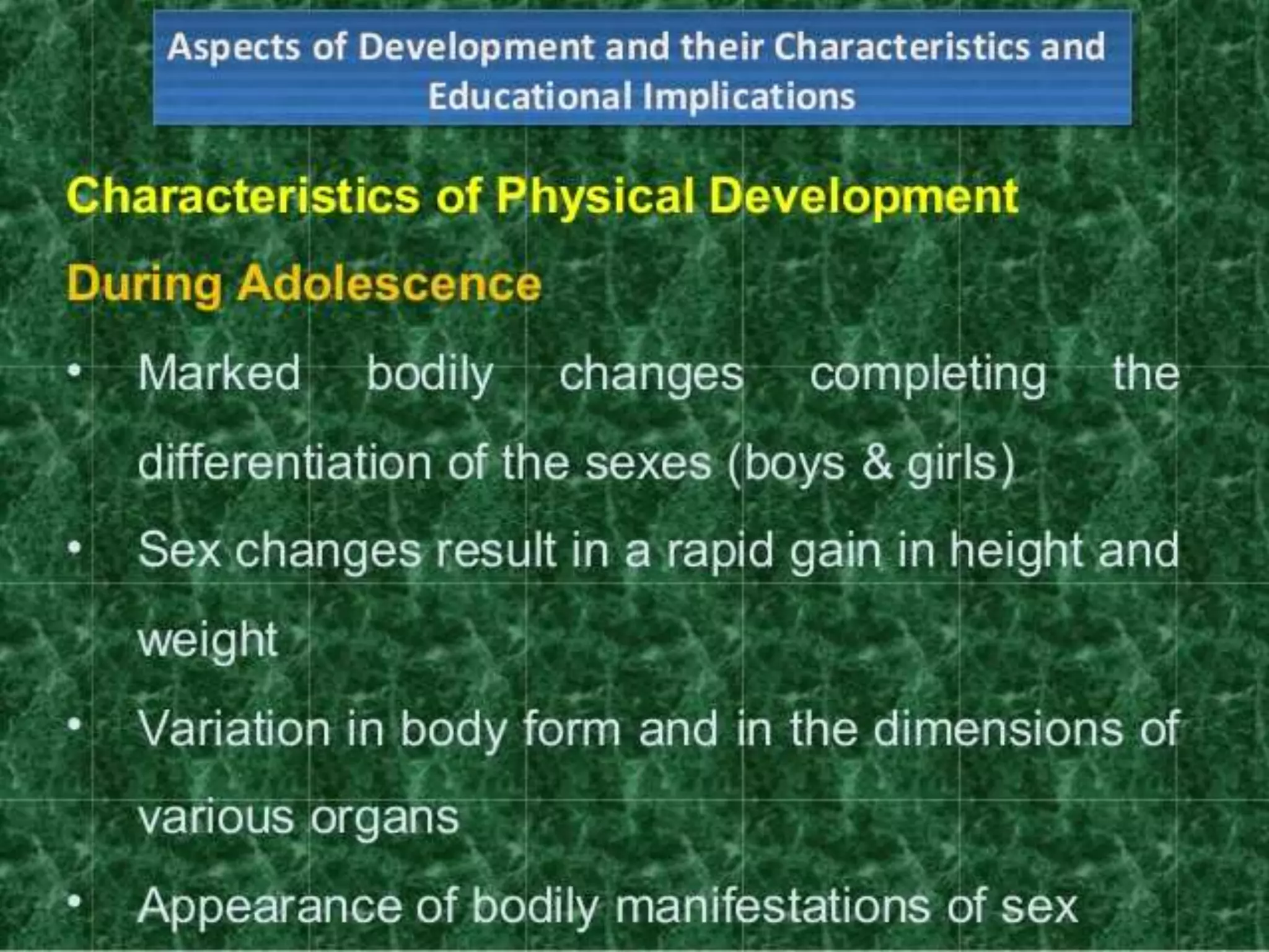 Unit 03 growth and development during childhood and adolescence-ii ...