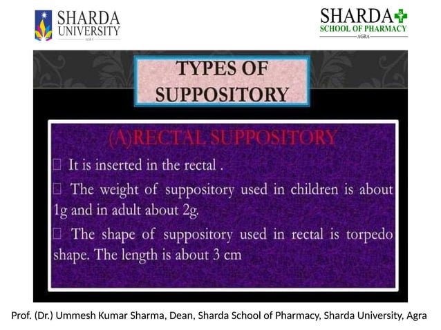 Suppositories: Definition, types, advantages and disadvantages, types ...