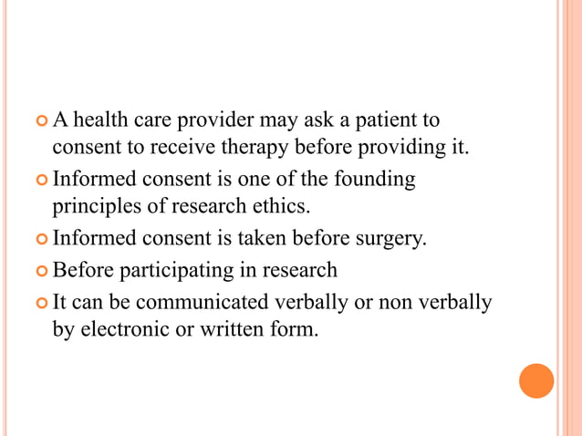 UNIT-04 CONFIDENTIALITY & INFORMED CONSENT.pptx | Surgery | Medical Health
