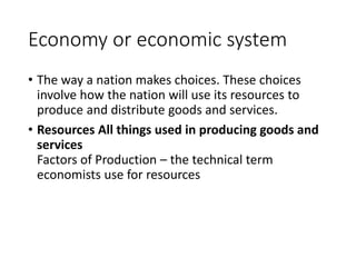 Lec 06 Economics systems Capitalism | PPTX