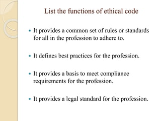 UNIT-06 CODE OF ETHICS.pptx