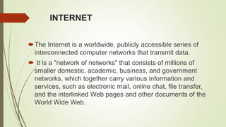 Internet Basics Unit-7 | PPTX