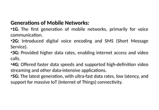 Unit-1Mobile Security Notes Mobile Communication | PPT