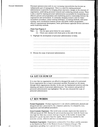 Unit 1CONCEPT, NATURE AND SCOPE OF PERSONNEL ADMINISTRATION | PDF