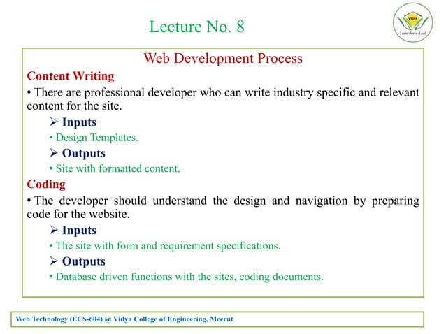 Introduction to Web Technology | PPTX