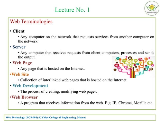 Introduction to Web Technology | PPTX