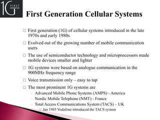 Generations of Mobile Communications | PPTX