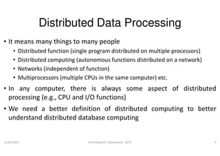 Distributed DBMS - Unit 1 - Introduction | PPT