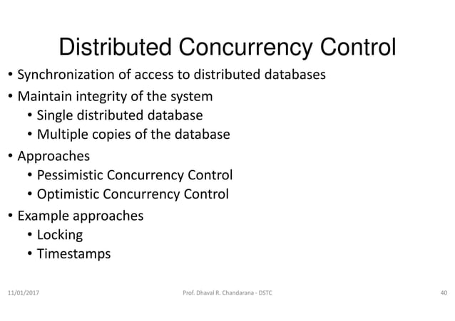 Distributed DBMS - Unit 1 - Introduction | PPT
