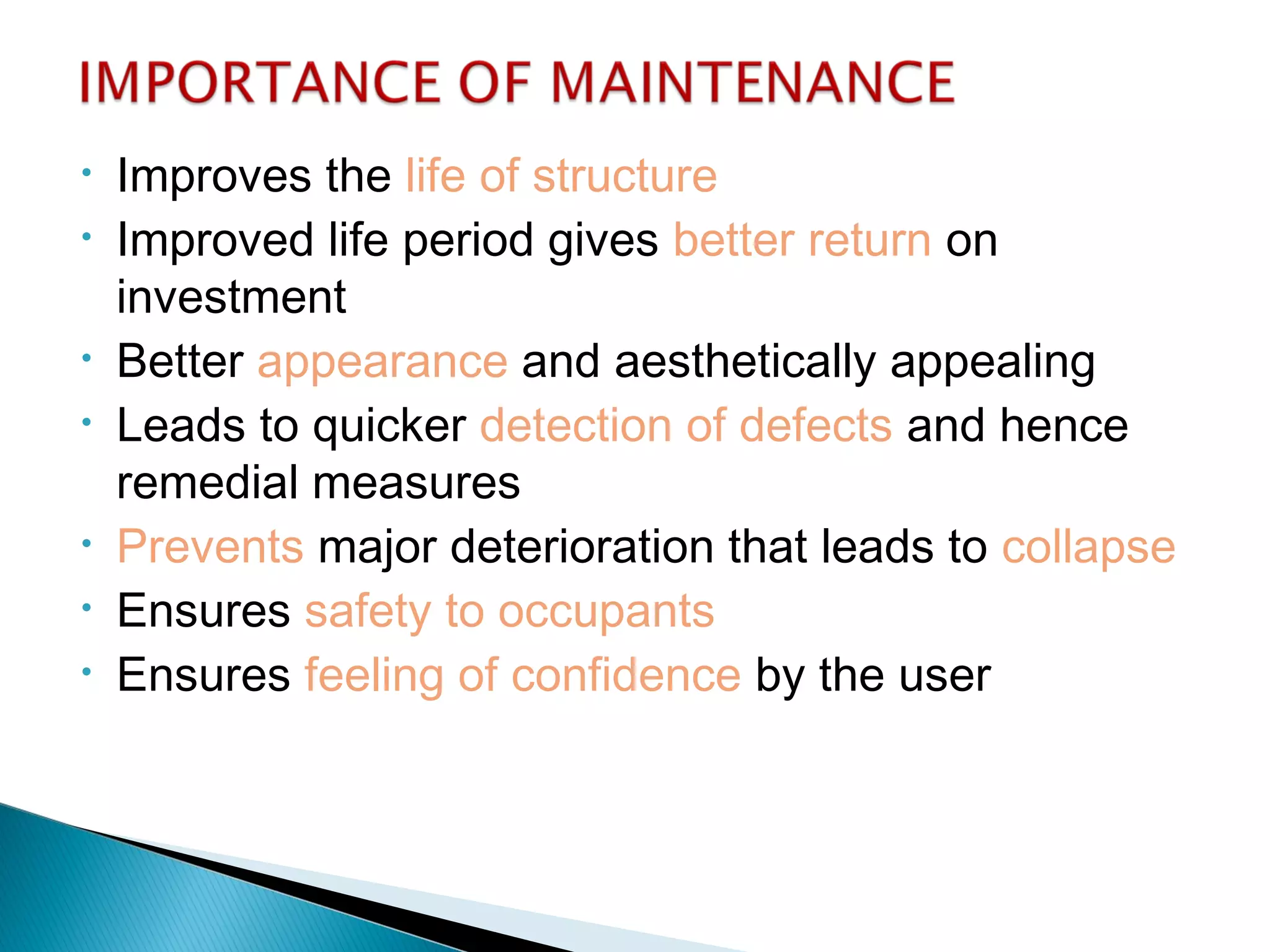 MAINTENANCE AND REPAIR STRATEGIES | PPT