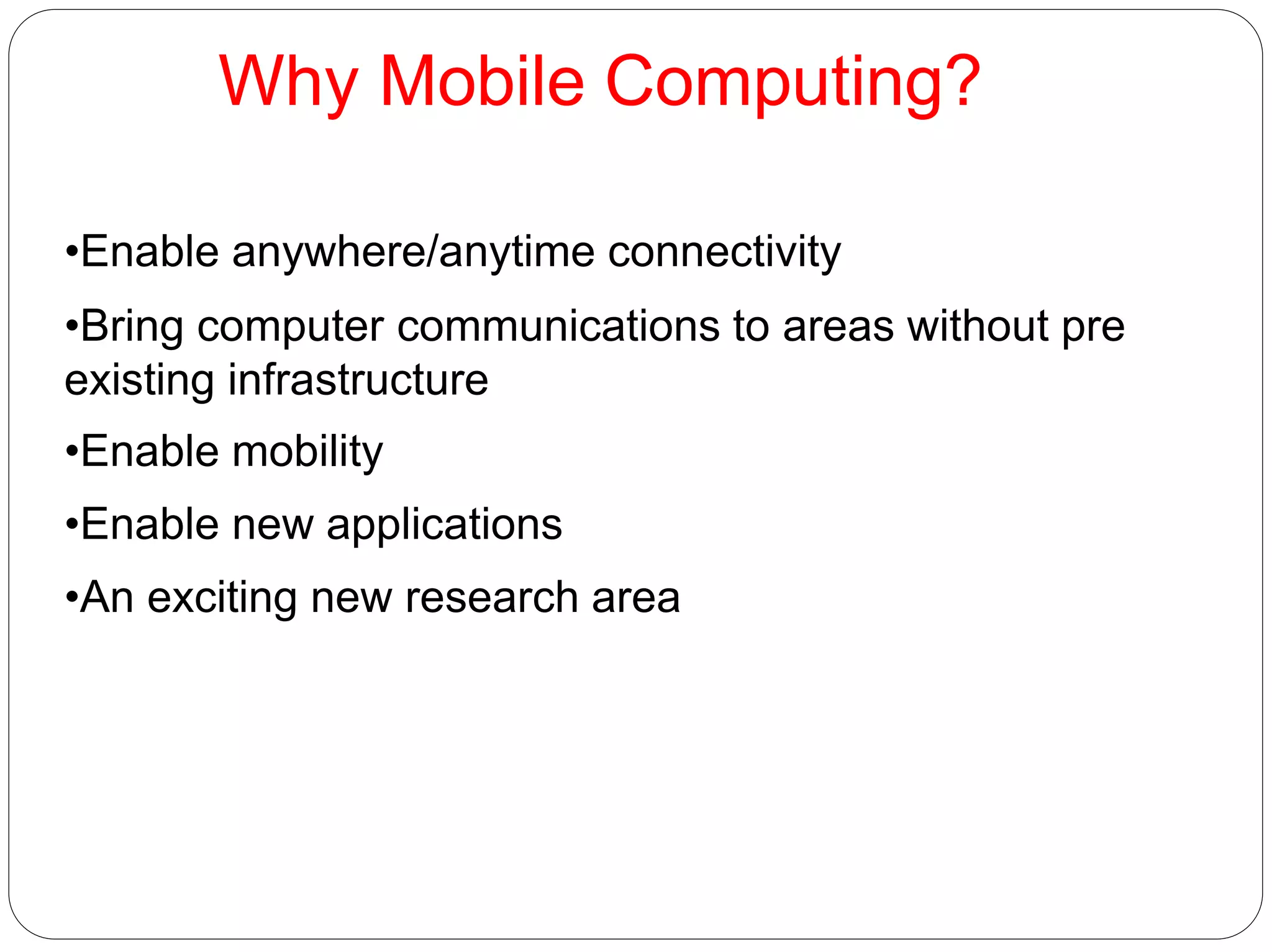 Mobile Computing Unit 1 Gsm Ppt