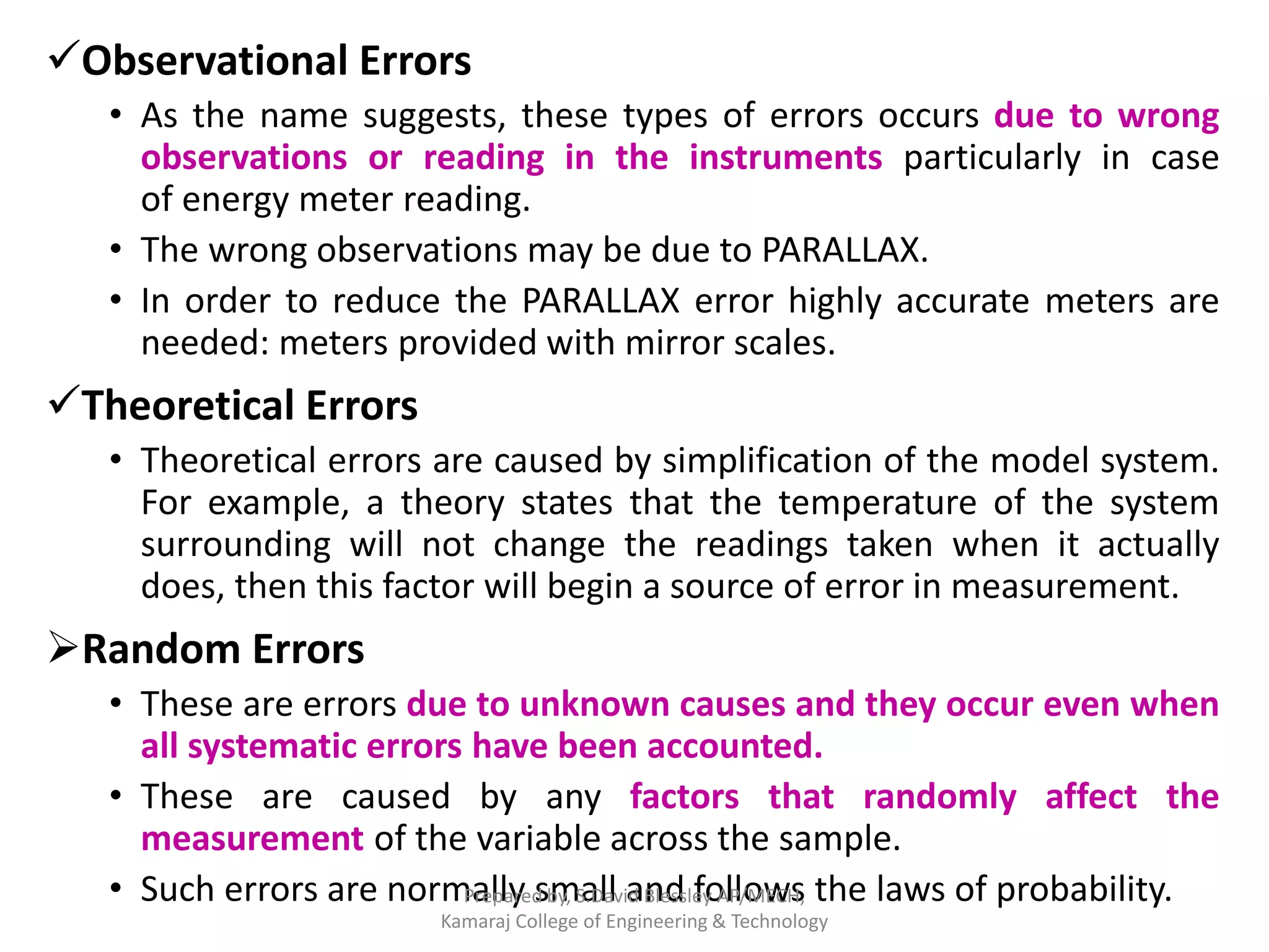 Unit 1 Basics of Metrology | PPTX