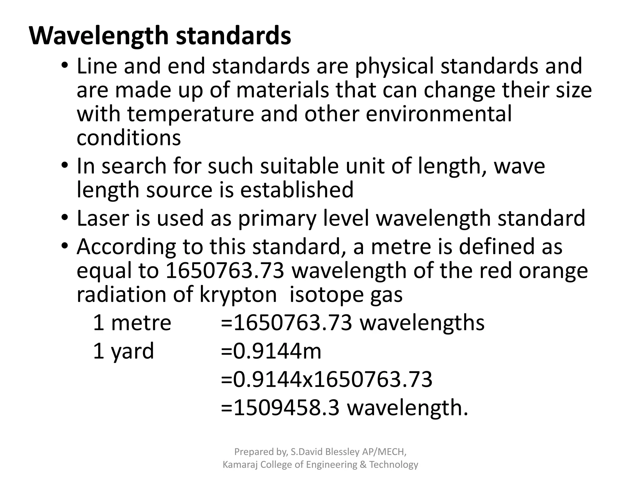 Unit 1 Basics of Metrology | PPTX