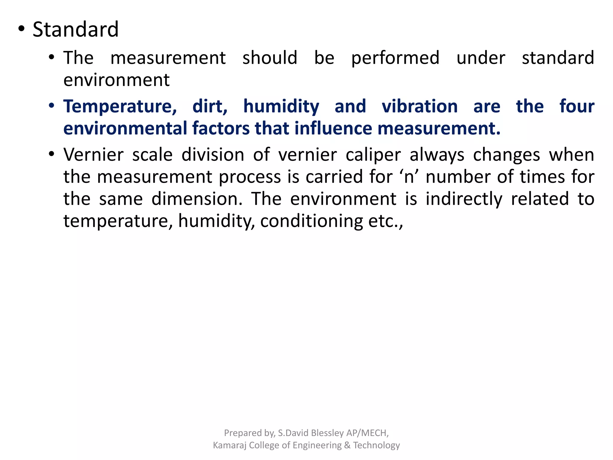Unit 1 Basics of Metrology | PPTX