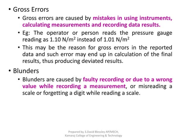 Unit 1 Basics of Metrology | PPTX