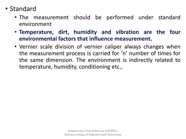 Unit 1 Basics of Metrology | PPTX