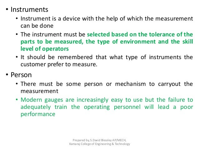 Unit 1 Basics of Metrology