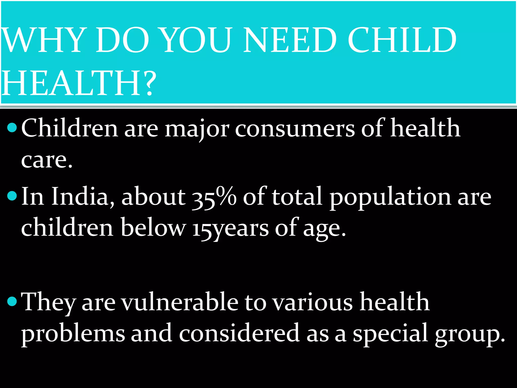 INTRODUCTION TO CHILD HEALTH | PPTX