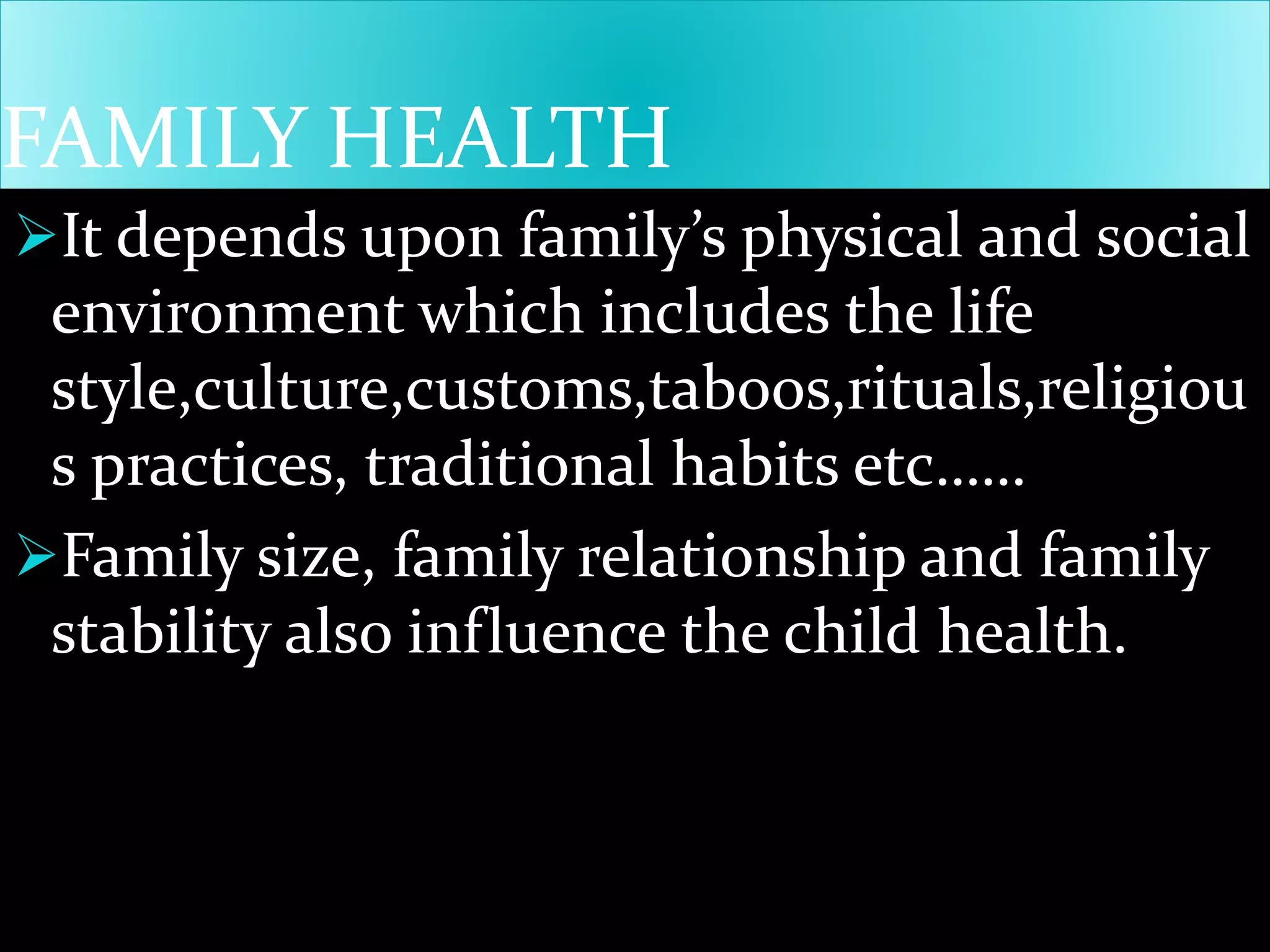 INTRODUCTION TO CHILD HEALTH | PPTX