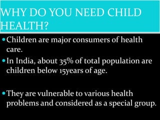 INTRODUCTION TO CHILD HEALTH | PPTX