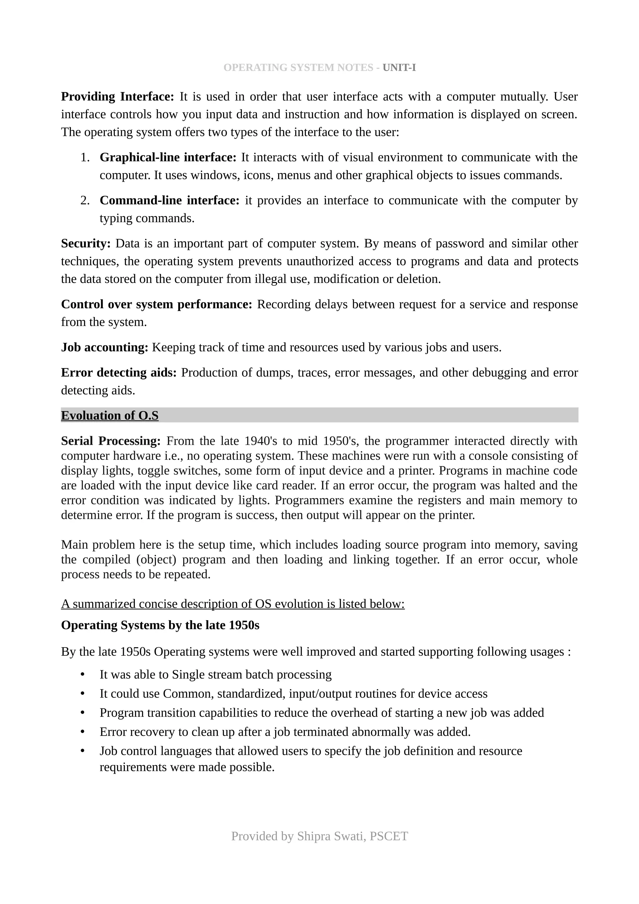 Operating System Introduction Pdf Operating Systems Computer