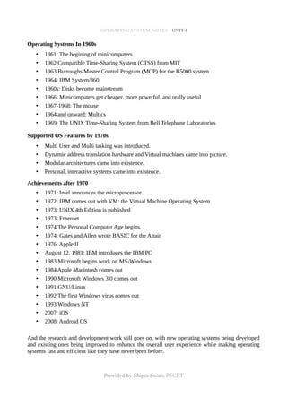 Operating System-Introduction | PDF | Operating Systems | Computer ...