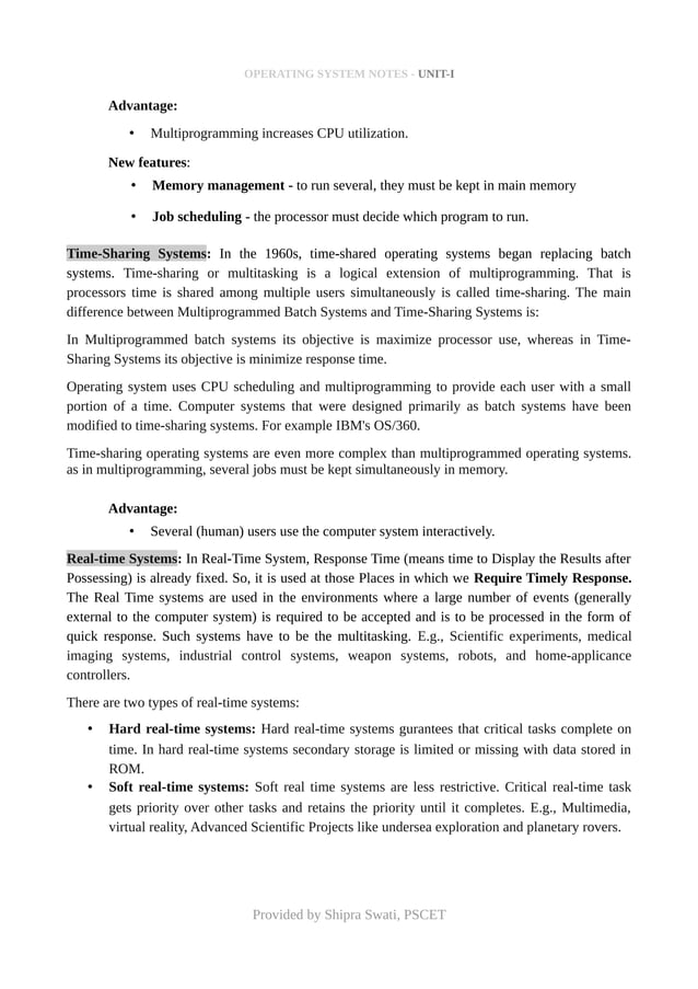 Operating System-Introduction | PDF | Operating Systems | Computer Software and Applications