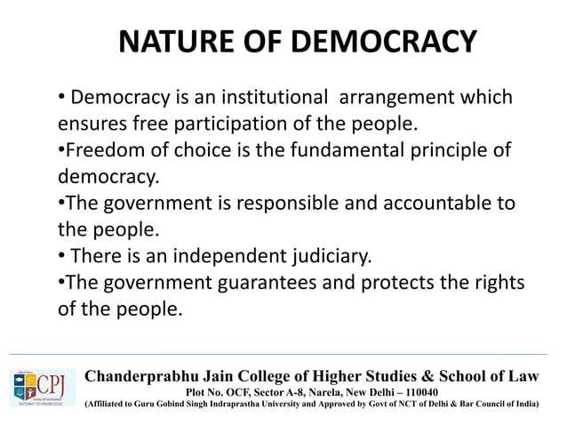DEMOCRACY | PPT
